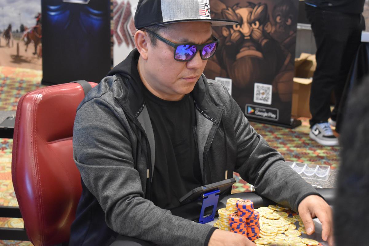 Mike Estes was all in for 228,000 after a flop from under the gun and ...