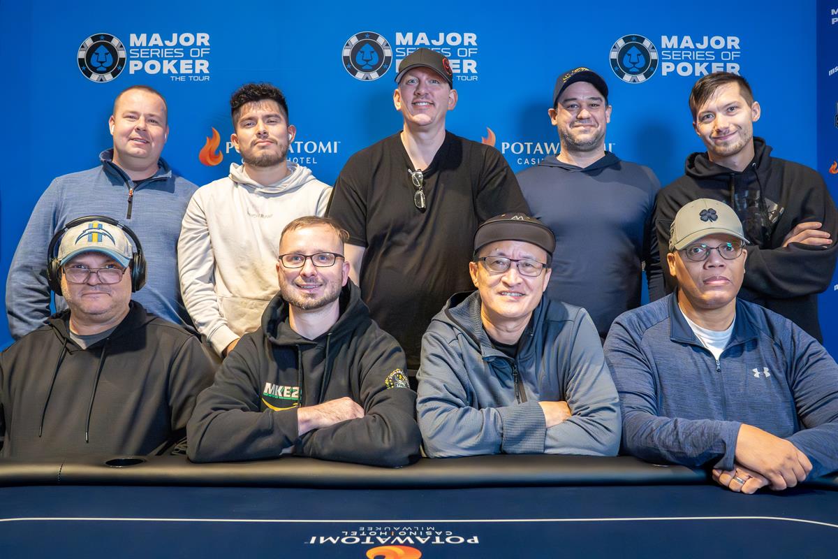 We are down to the final 9 of 1,064 in Event #1: $400 - 100 GRAND STACK ...