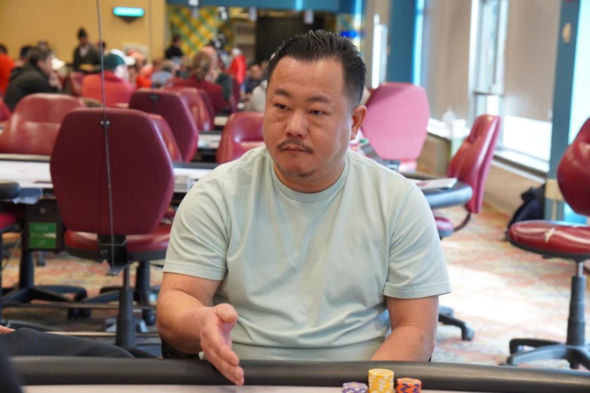 Defending champ Kou Vang raised all in for 33,000 from the button and ...
