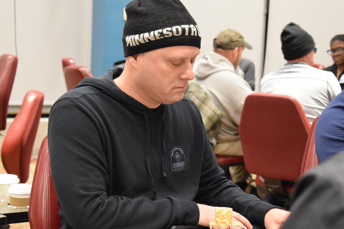 DJ Buckley raised all in for 135,000 from the button and MSPT champ ...
