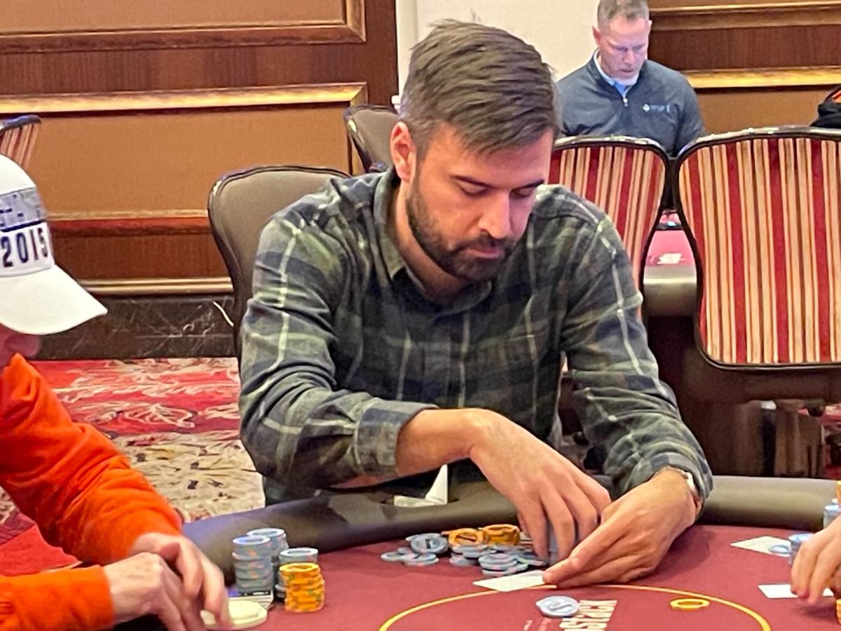 Tyler Willse called in the small blind and in the big blind, Qing Liu ...