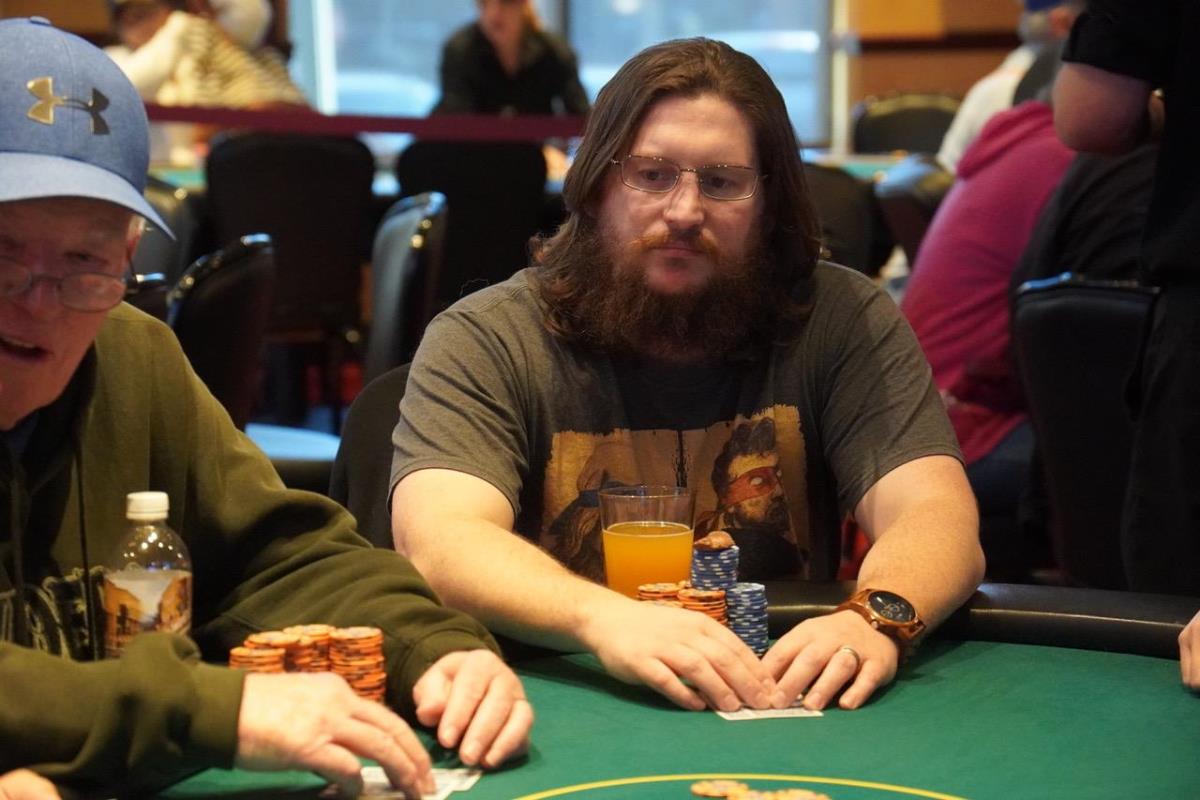 Mark Steffen got his short stack in the middle and was snap-called by ...