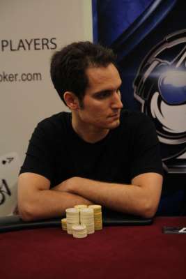 Joe Barnard moved all in from the small blind for his last 450,000 or ...