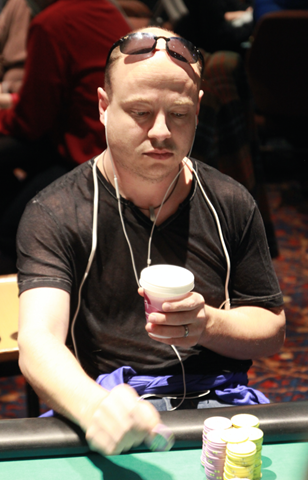 A short-stacked Justin Thurlow moved all in from the hijack for what ...